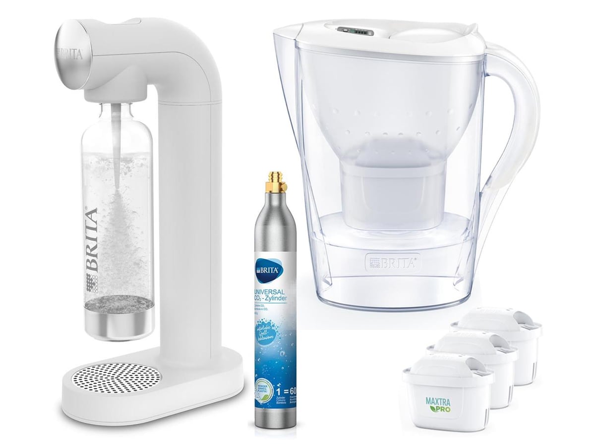 Brita Saturator SodaOne biały + dzbanek MARELLA 2,4L MAXTRA PRO ...