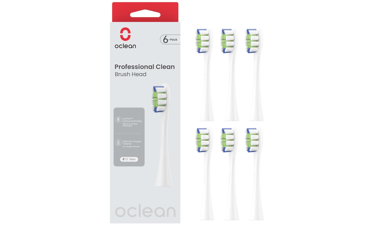 Oclean Końcówki Professional Clean P1C1 W06 biały 6 szt. - Końcówka do ...