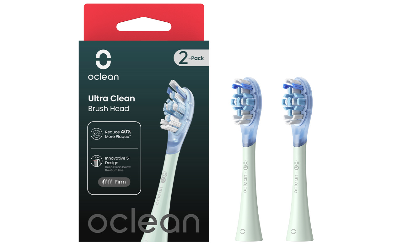 Oclean Końcówki Ultra Clean UC02 miętowy 2 szt. - Końcówki do szczoteczek i irygatorów - Sklep ...