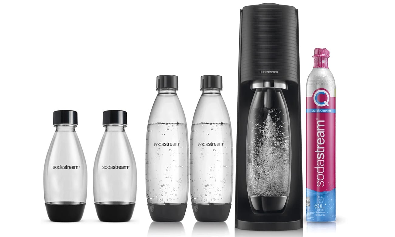 SodaStream TERRA BLACK + 2x BUTELKA FUSE 1L + 2x BUTELKA FUSE 0,5L ...