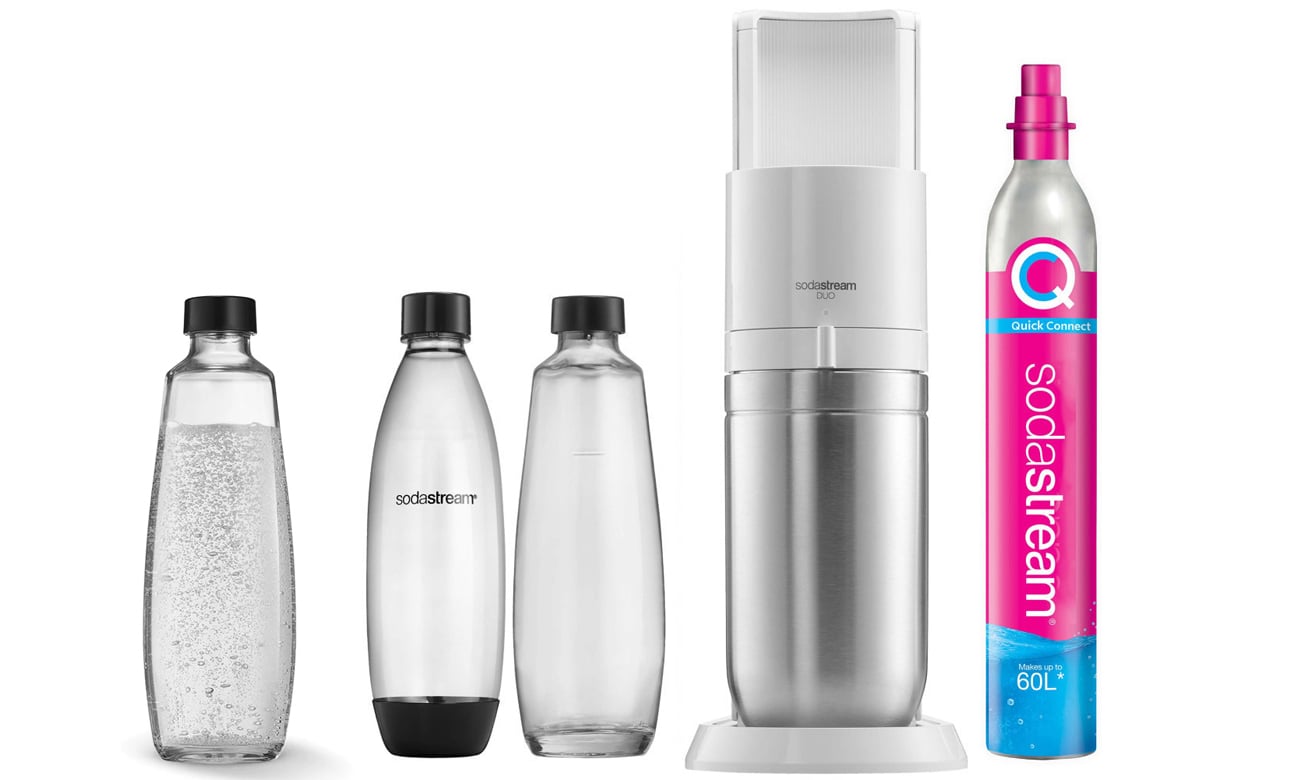 SodaStream DUO WHITE + BUTELKA SZKLANA 1L - Saturator do wody - Sklep ...