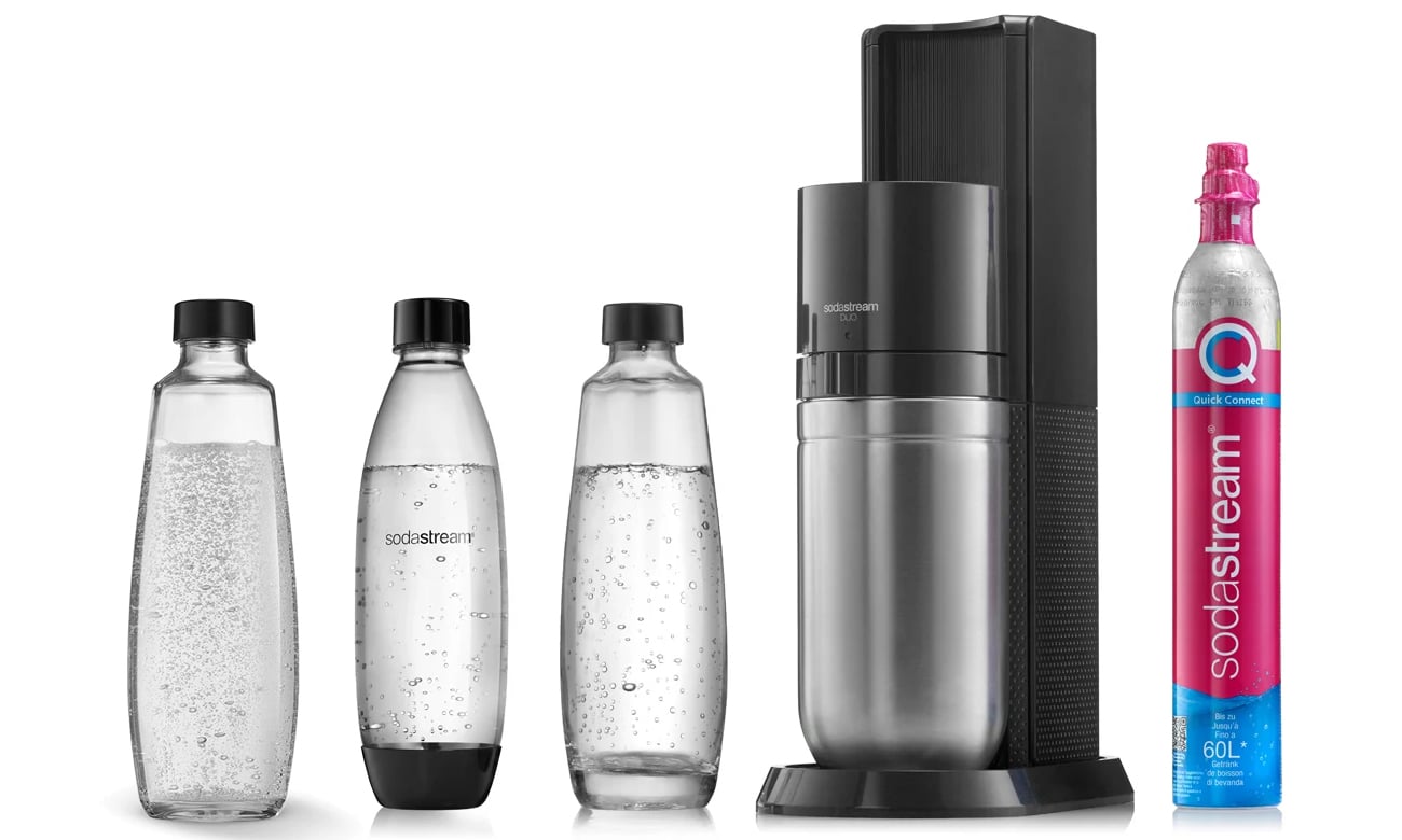 SodaStream DUO BLACK + BUTELKA SZKLANA 1L - Saturator do wody - Sklep ...