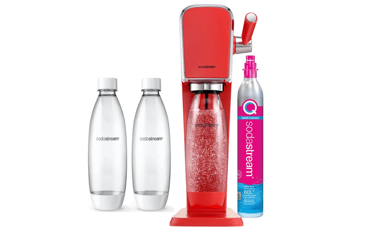 SodaStream ART RED + 2x BUTELKA FUSE 1L - Saturatory do wody - Sklep ...