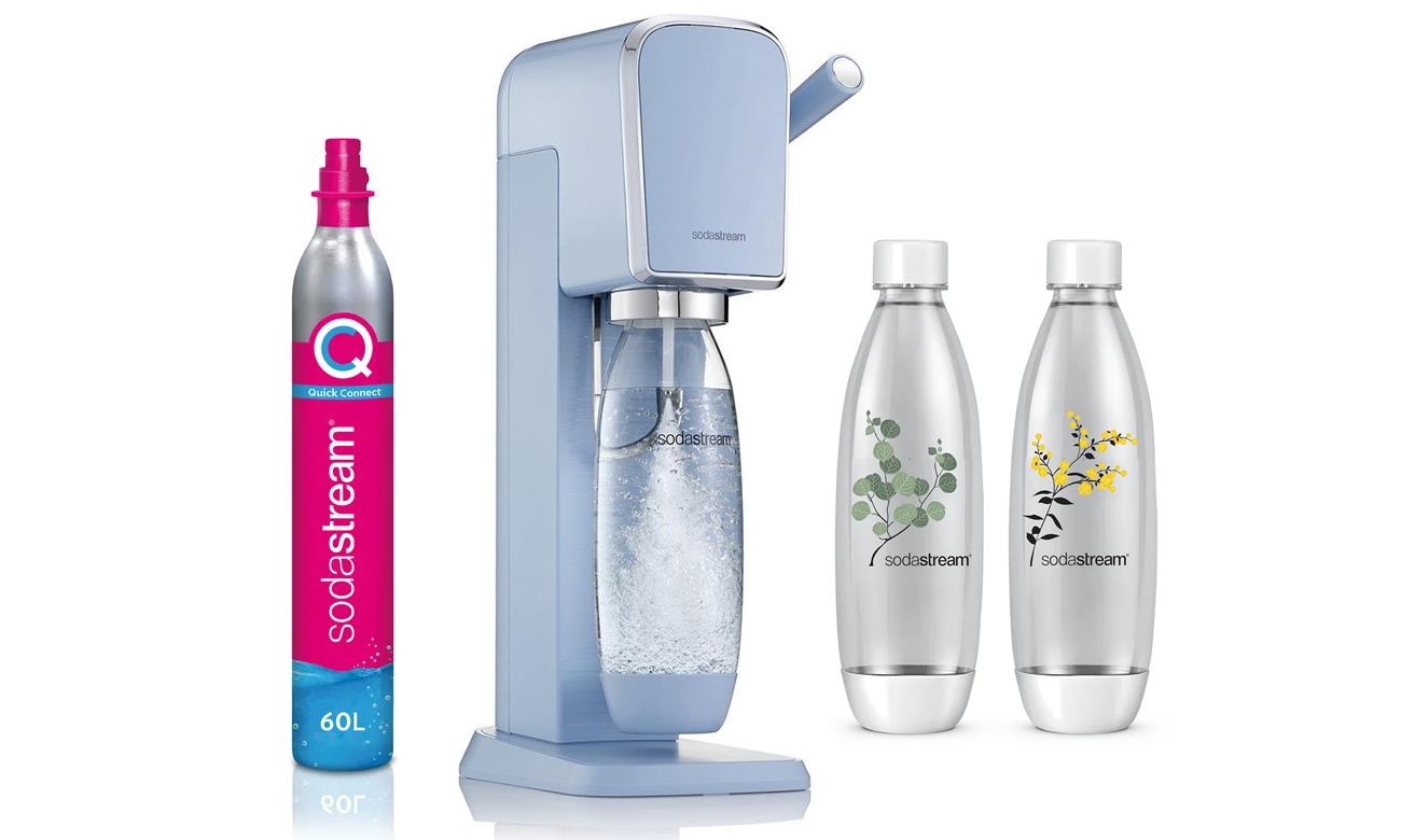 SodaStream ART BLUE + 2x BUTELKA FUSE PLANTS 1L - Saturatory do wody ...