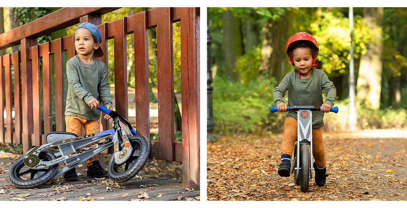 KIDWELL Rowerek biegowy drewniany STARK Cross - Rowerki biegowe - Sklep ...