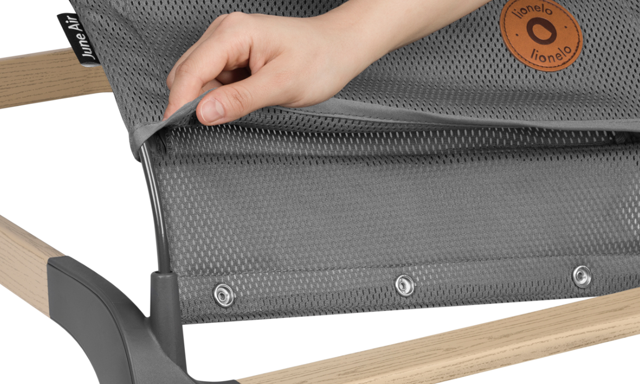 Lionelo June Air Grey Graphite - Leżaczki i bujaczki - Sklep internetowy - al.to