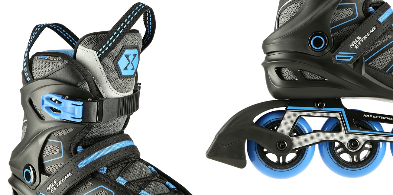 Nils Extreme Łyżworolki NA14217 rozm. 43 Czarno-niebieskie - Rolki i łyżworolki - Sklep ...