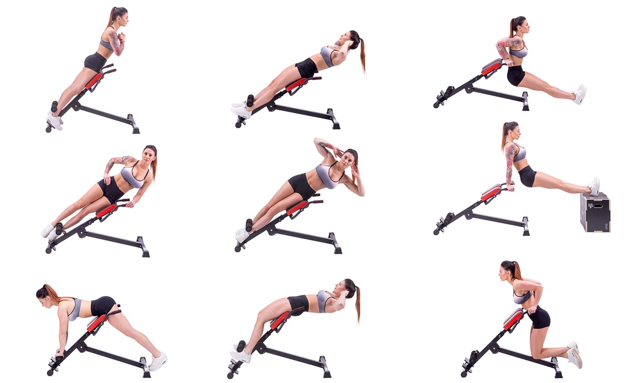 HMS Ławka Rzymska LR8310 Czarna - Ławki do ćwiczeń - Sklep internetowy ...