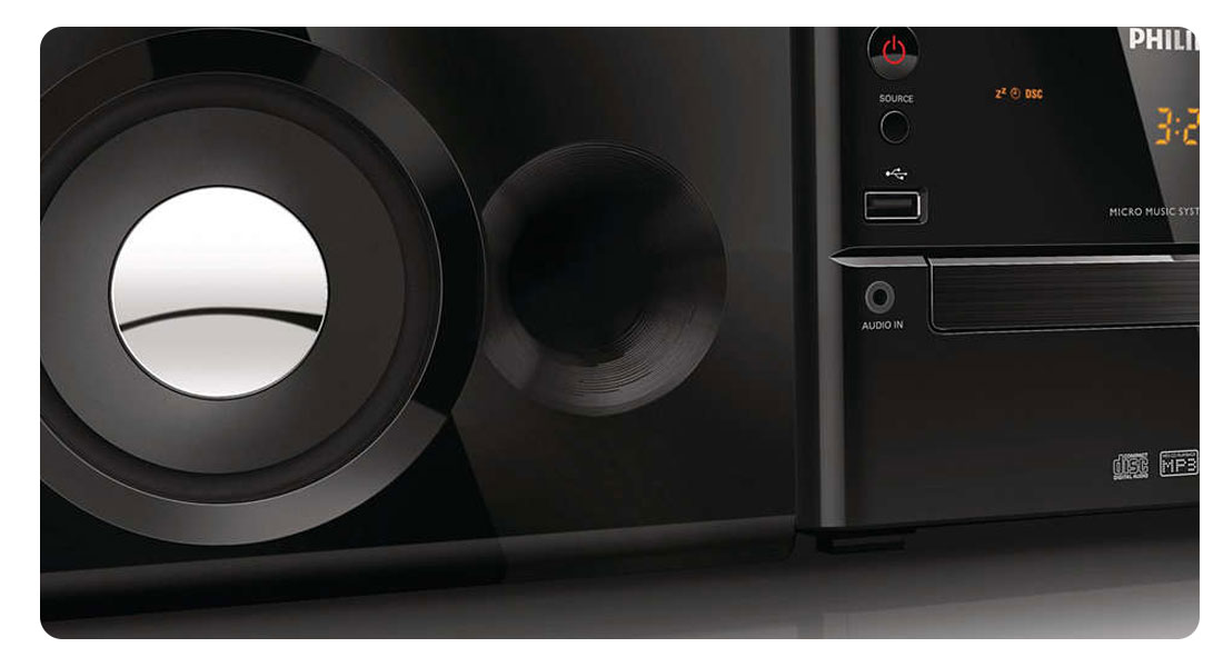 Philips MCM1150/12 czarna - Wieże stereo - Sklep internetowy - al.to