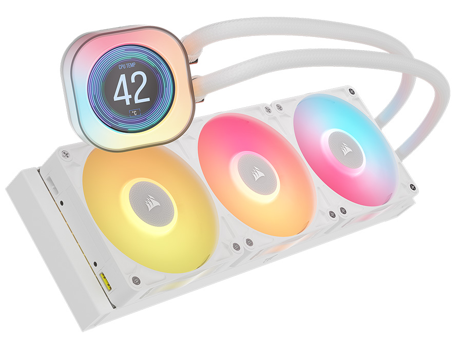 Corsair iCUE LINK TITAN 360 RX LCD White 3x120mm - Chłodzenia wodne ...