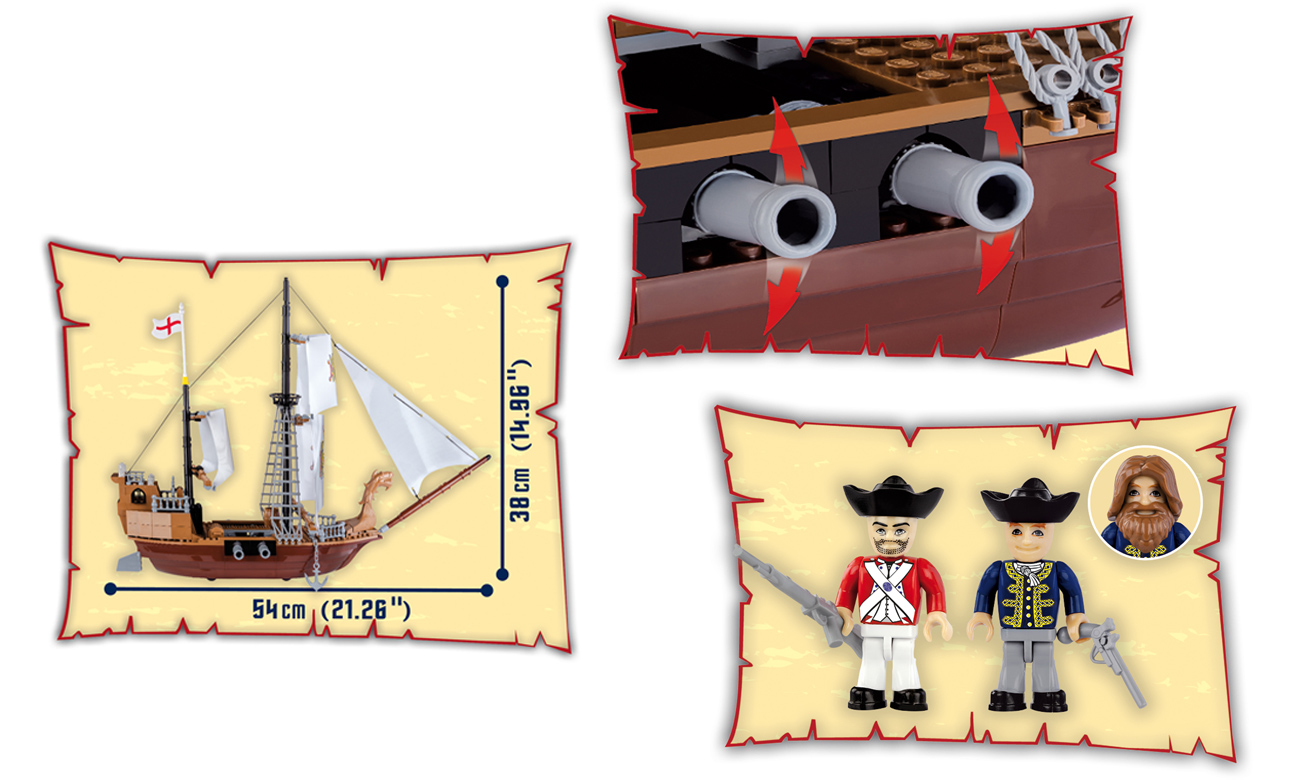 Cobi Pirates Piraci Statek Królewski - Klocki dla dzieci - Sklep ...