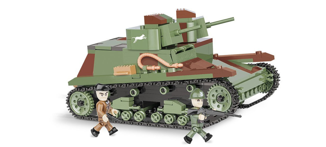 Cobi Small Army 7TP DW dwuwieżowy polski czołg lekki - Klocki dla ...