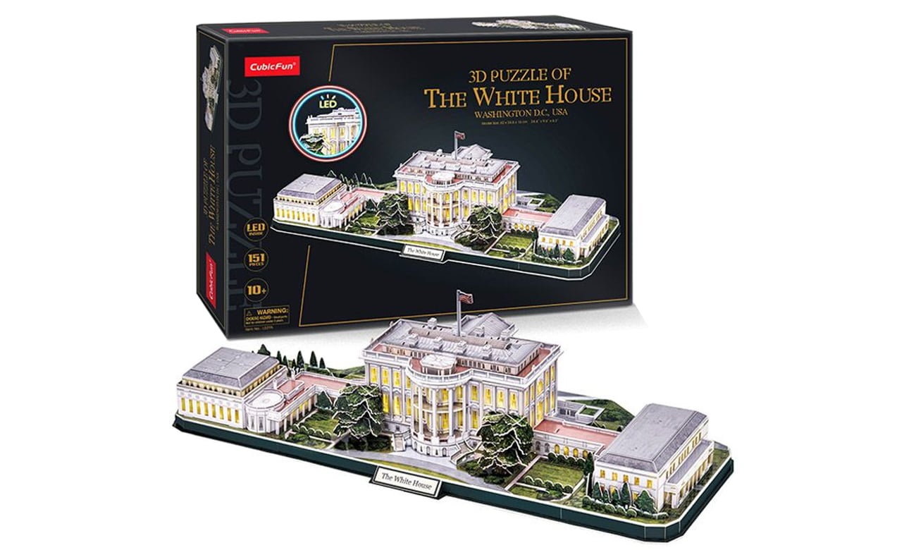 Cubic fun Puzzle 3D LED Biały Dom - Puzzle do 500 elementów - Sklep ...