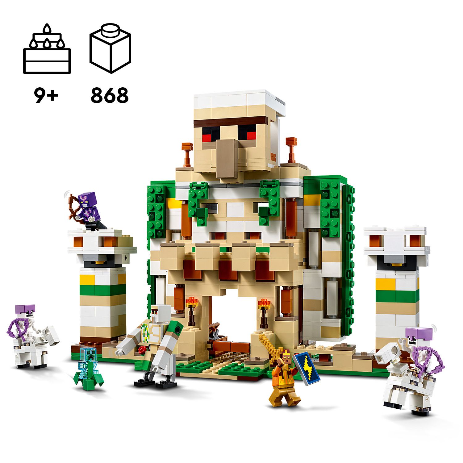 LEGO Minecraft 21250 Forteca żelaznego golema - Klocki LEGO® - Sklep ...