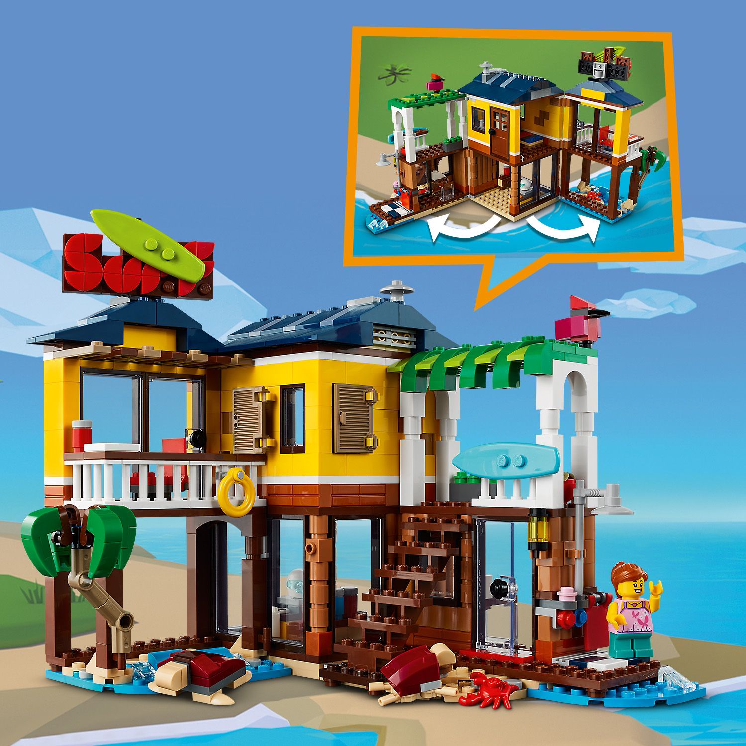 LEGO Creator 31118 Domek surferów na plaży - Klocki LEGO® - Sklep ...
