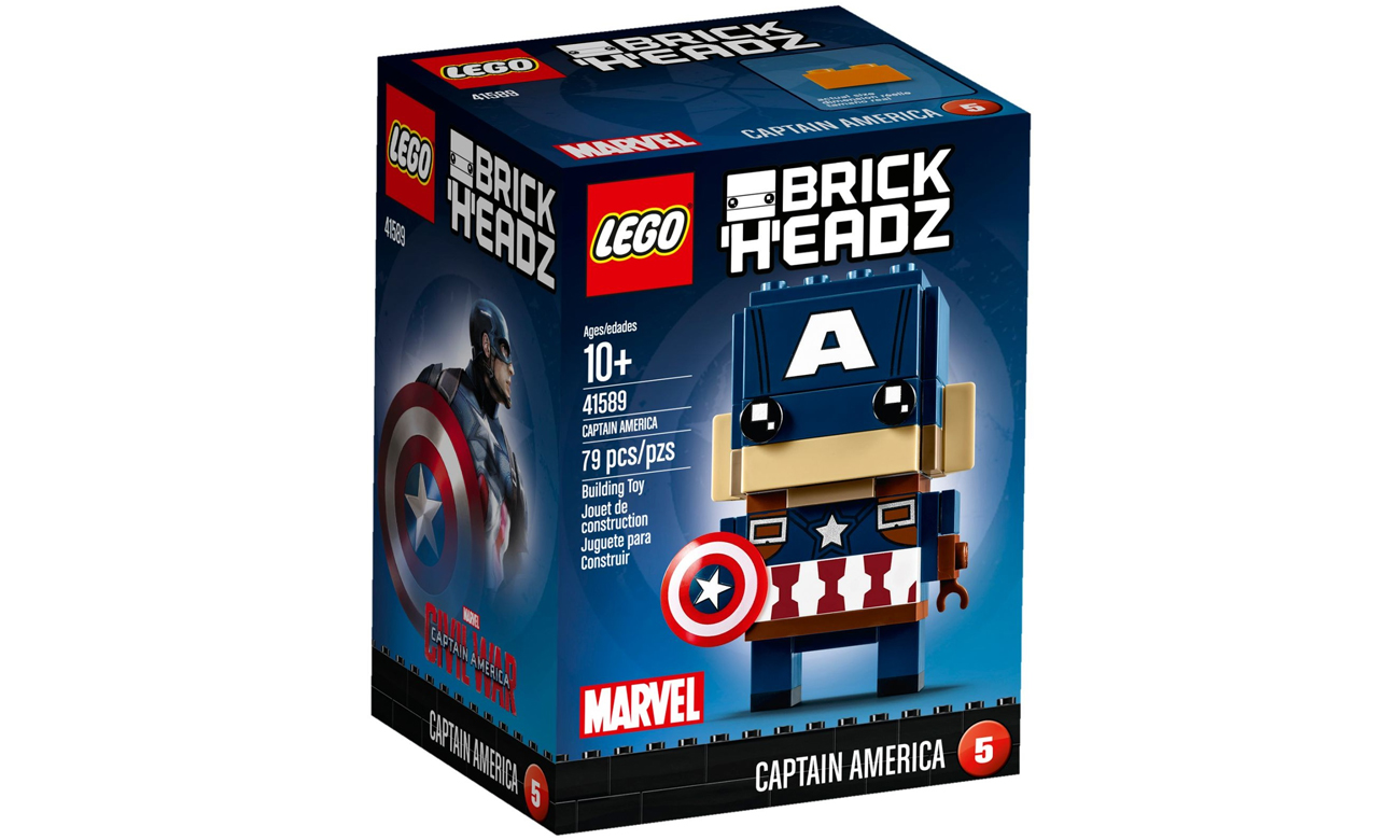 LEGO BrickHeadz Captain America - Klocki LEGO® - Sklep internetowy - al.to