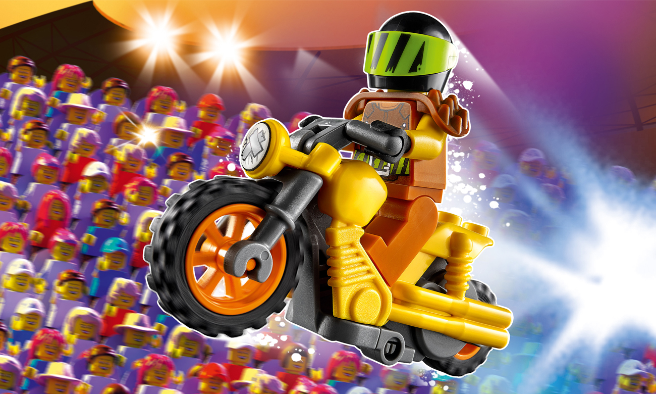 LEGO City 60297 Demolka na motocyklu kaskaderskim - Klocki LEGO ...