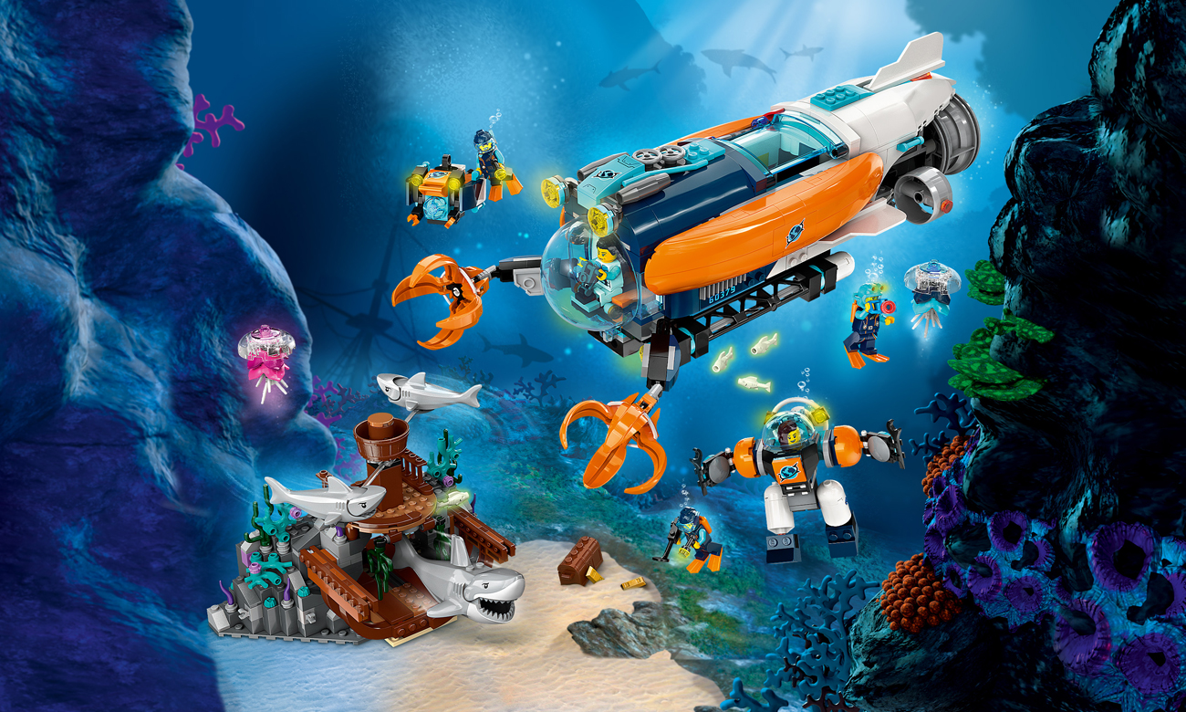 LEGO City 60379 Łódź podwodna badacza dna morskiego - Klocki LEGO ...