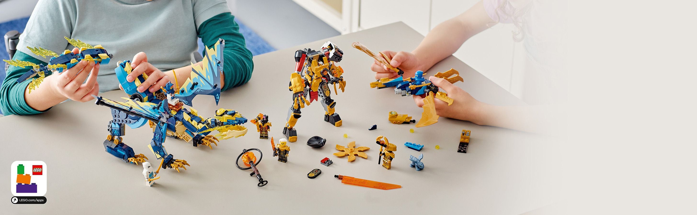 LEGO Ninjago 71796 Smok żywiołu kontra mech cesarzowej - Klocki LEGO ...