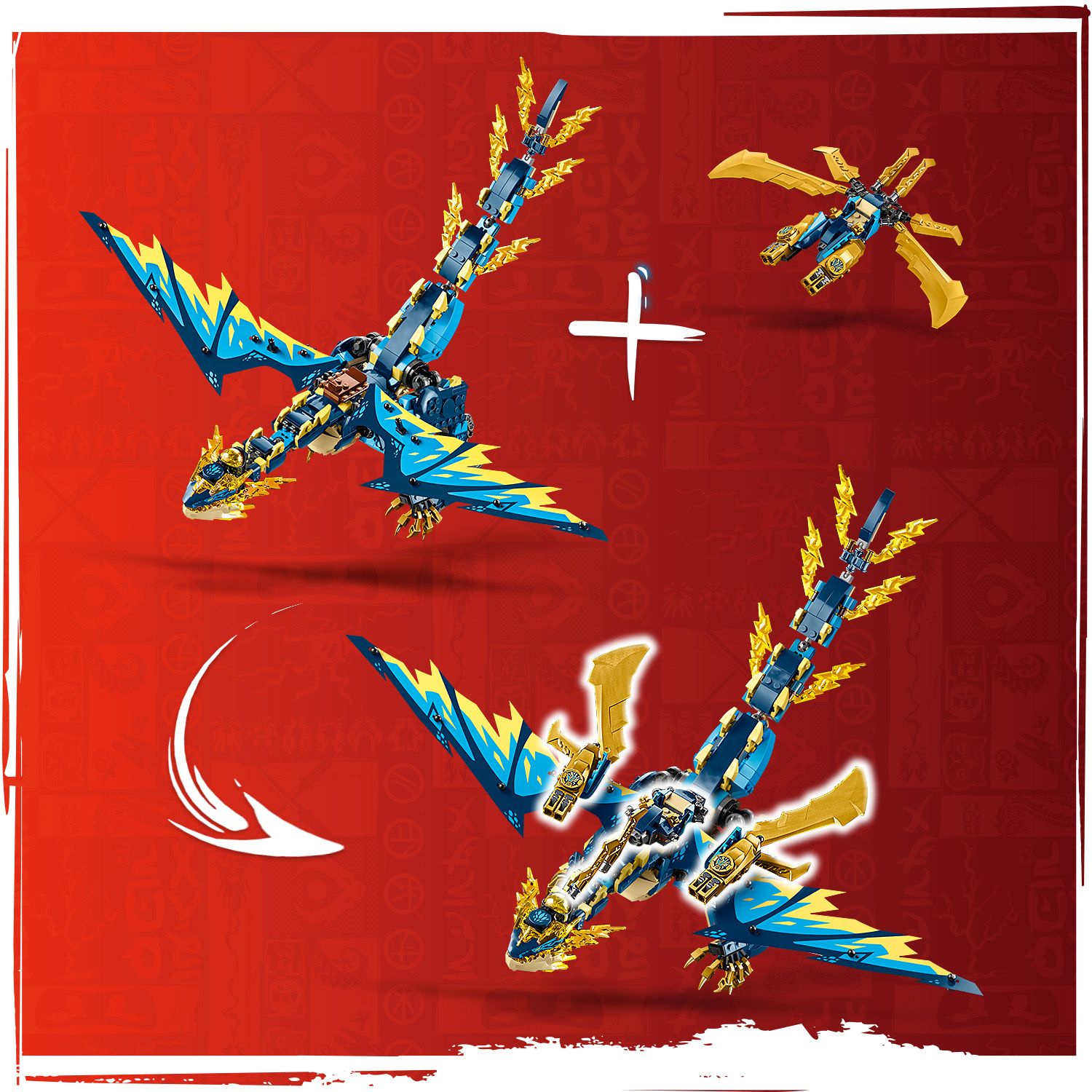 LEGO Ninjago 71796 Smok żywiołu kontra mech cesarzowej - Klocki LEGO ...