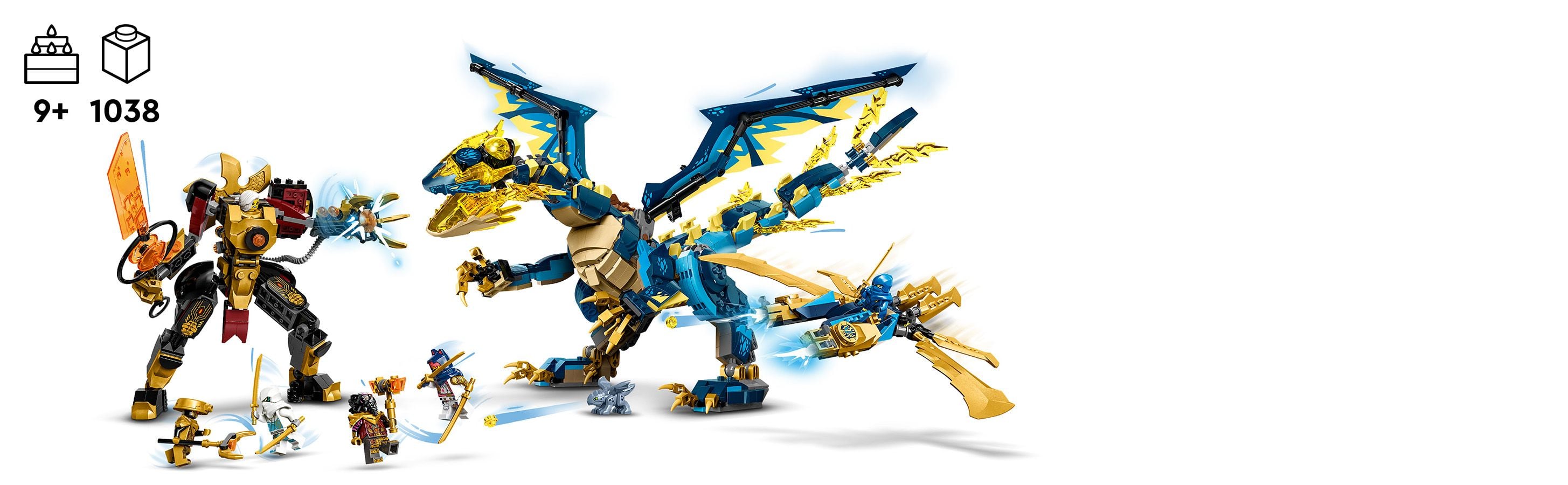 LEGO Ninjago 71796 Smok żywiołu kontra mech cesarzowej - Klocki LEGO® - Sklep internetowy - al.to