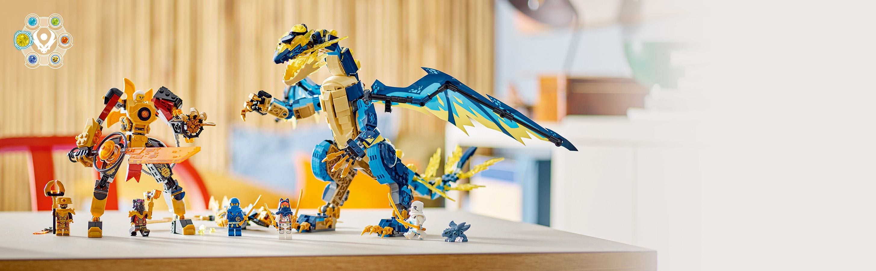 LEGO Ninjago 71796 Smok żywiołu kontra mech cesarzowej - Klocki LEGO ...