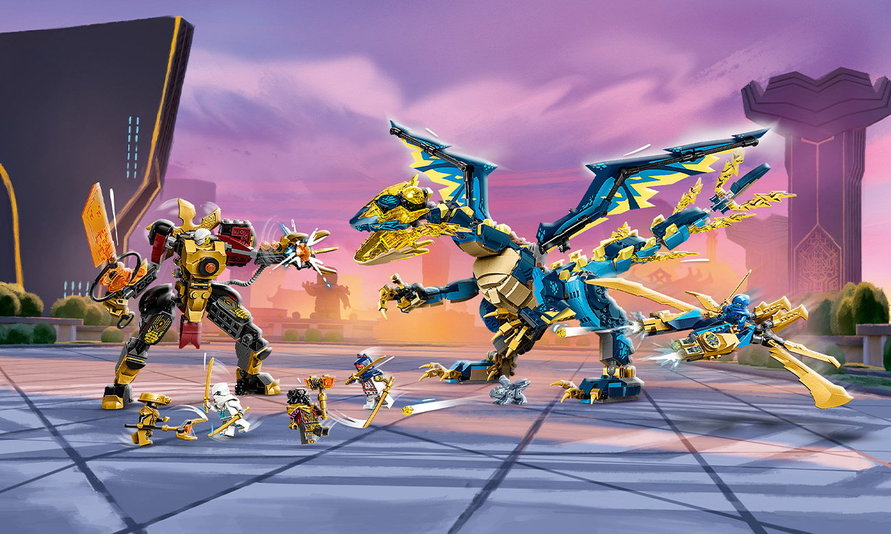 LEGO Ninjago 71796 Smok żywiołu kontra mech cesarzowej - Klocki LEGO® - Sklep internetowy - al.to