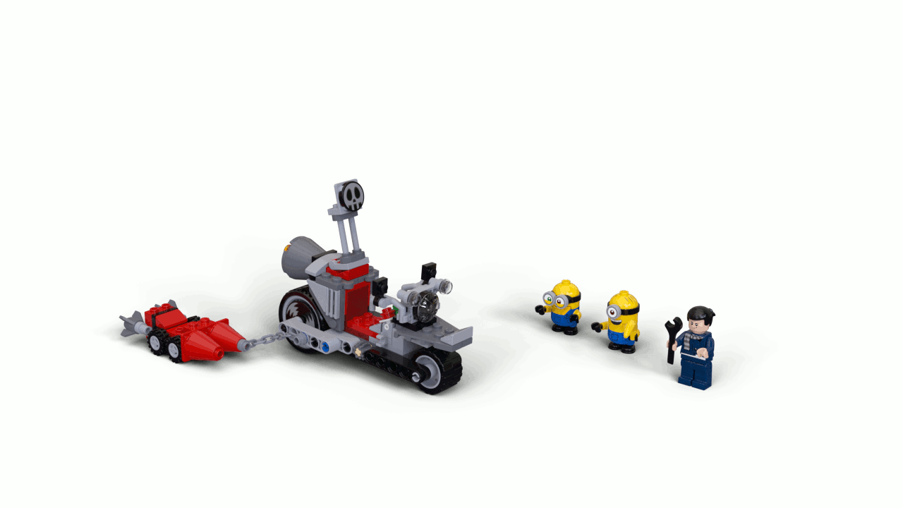 LEGO Minions 75549 Niepowstrzymany motocykl ucieka - Klocki LEGO ...