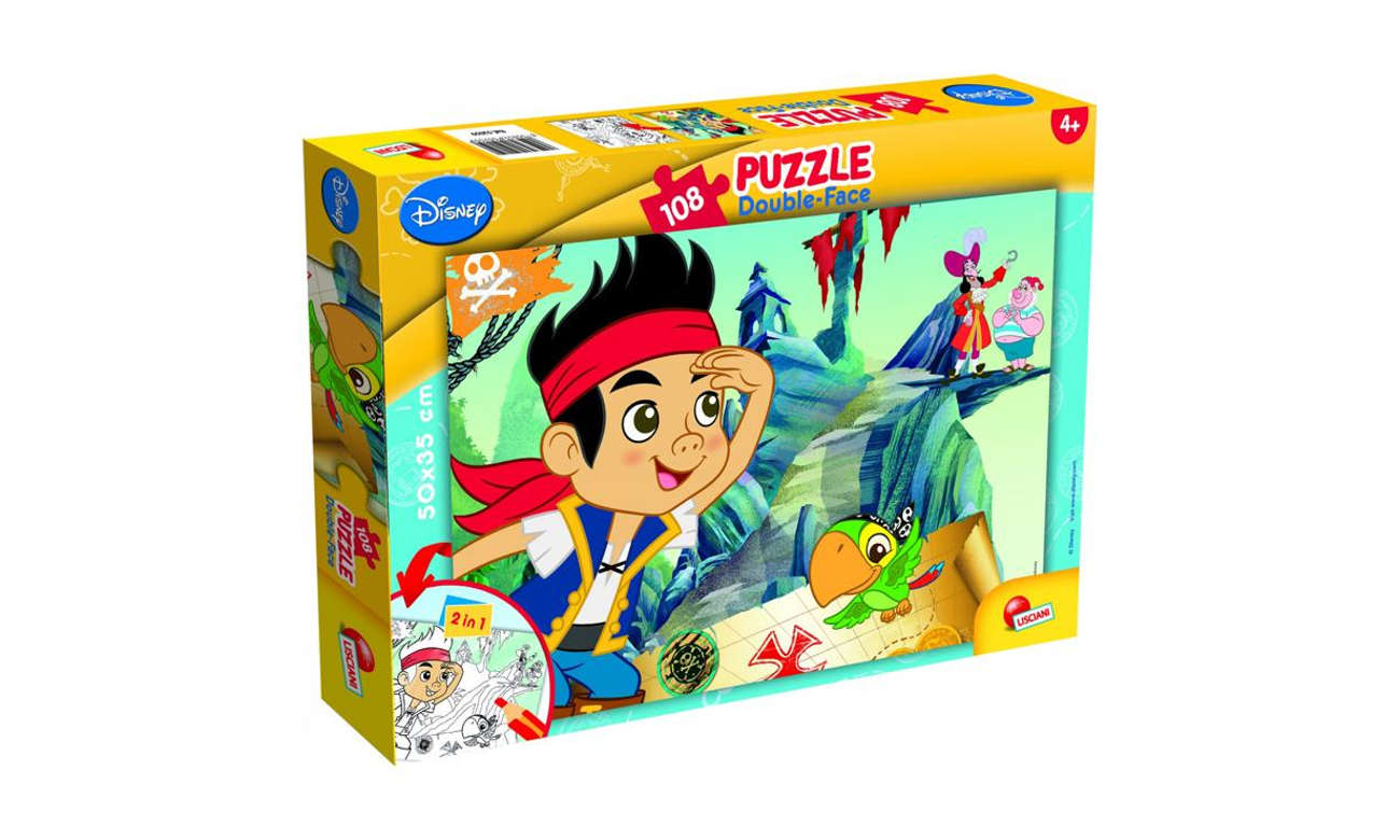 Lisciani Giochi Disney dwustronne 108 el. Jake - Puzzle dla dzieci ...