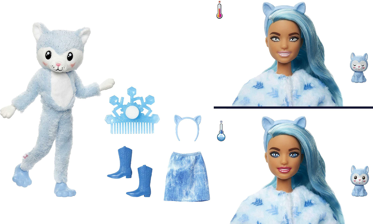 Barbie Cutie Reveal Lalka Husky Seria 3 Zimowa Kraina - Lalki i ...