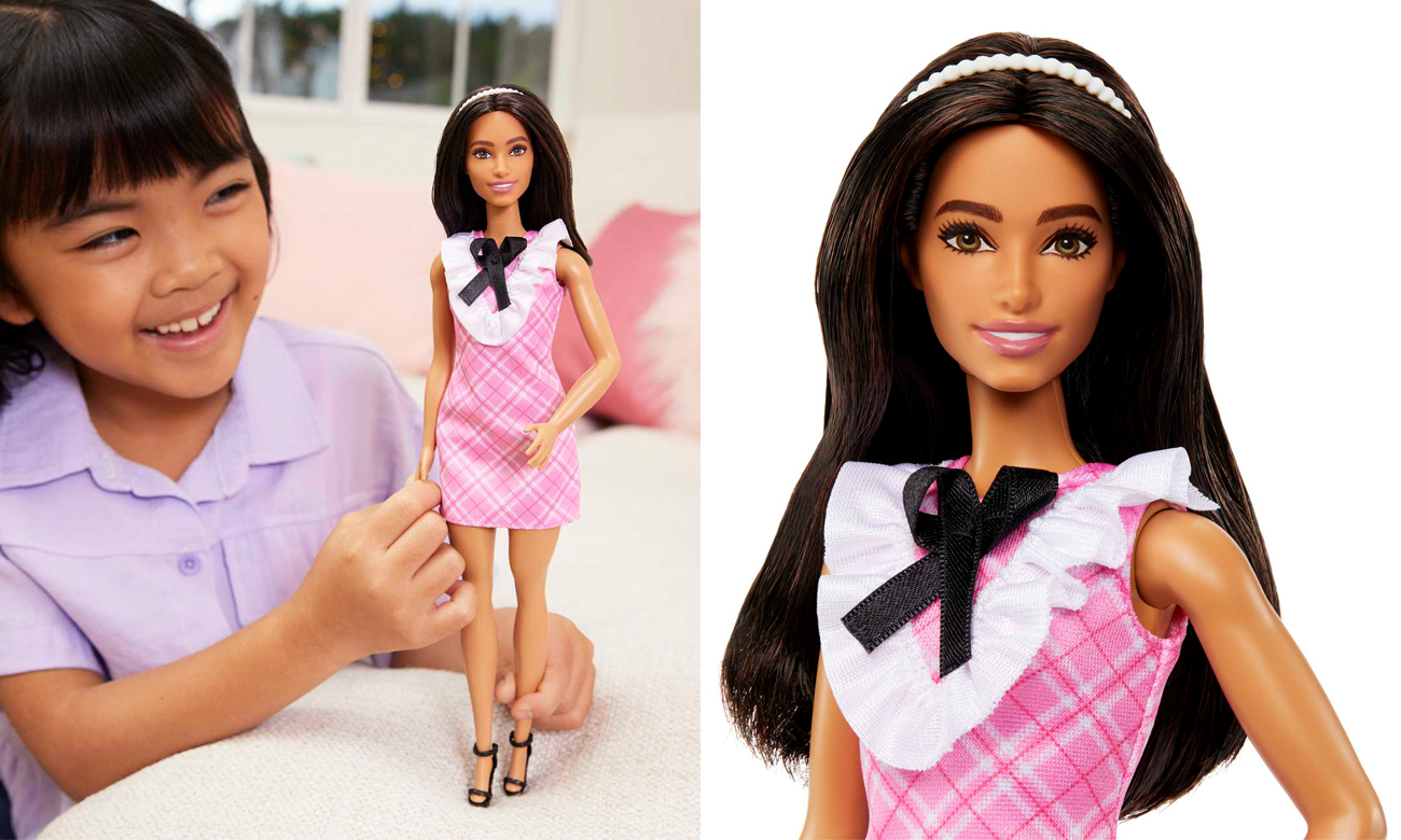 Barbie Fashionistas Lalka w różowej, kraciastej sukience - Lalki i ... Barbie Fashionistas Lalka w różowej, kraciastej sukience - Lalki i ...