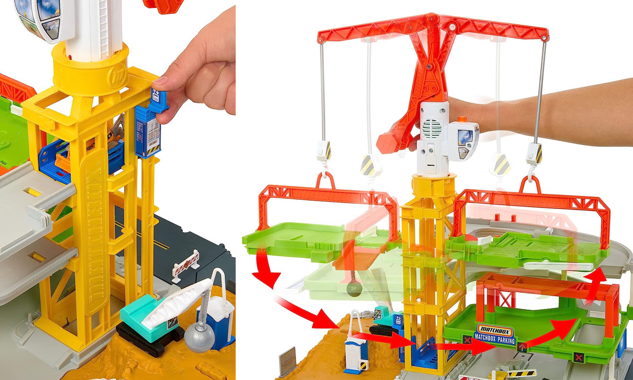 Mattel Matchbox Prawdziwe Przygody Strefa budowy - Pojazdy, tory i ...