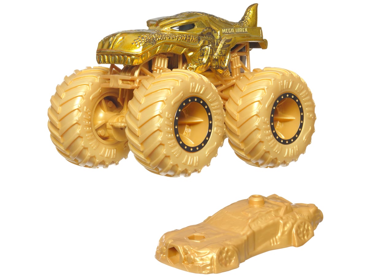 Hot Wheels Monster Trucks Mega Wrex Gold Exclusive - Pojazd / tor i ...