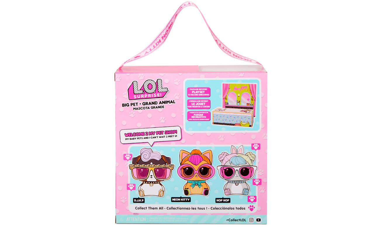 L.O.L. Surprise! Duże Zwierzaki - Neon Kitty - Lalki i akcesoria ...