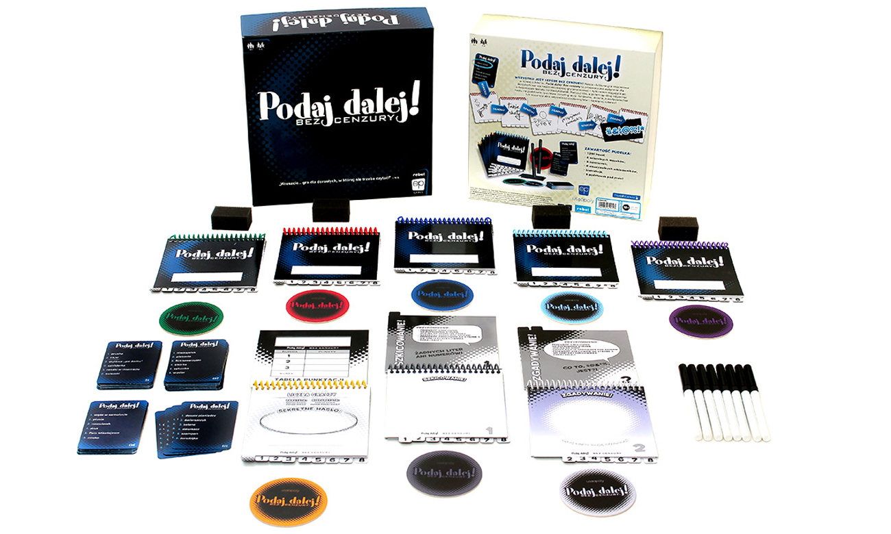 Rebel Podaj dalej! Bez cenzury - Gry słowne i liczbowe - Sklep ...