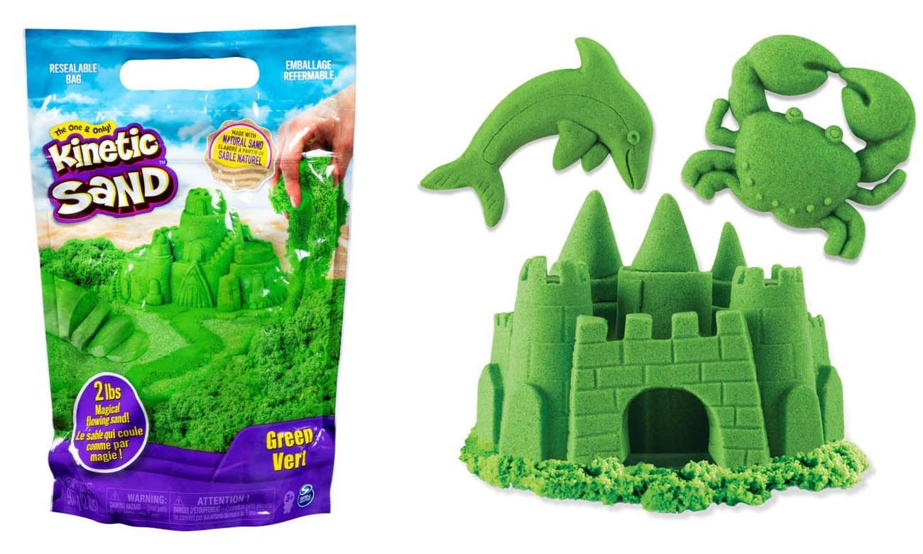 Spin Master Kinetic Sand Żywe Kolory Zielony - Zabawki plastyczne i ...