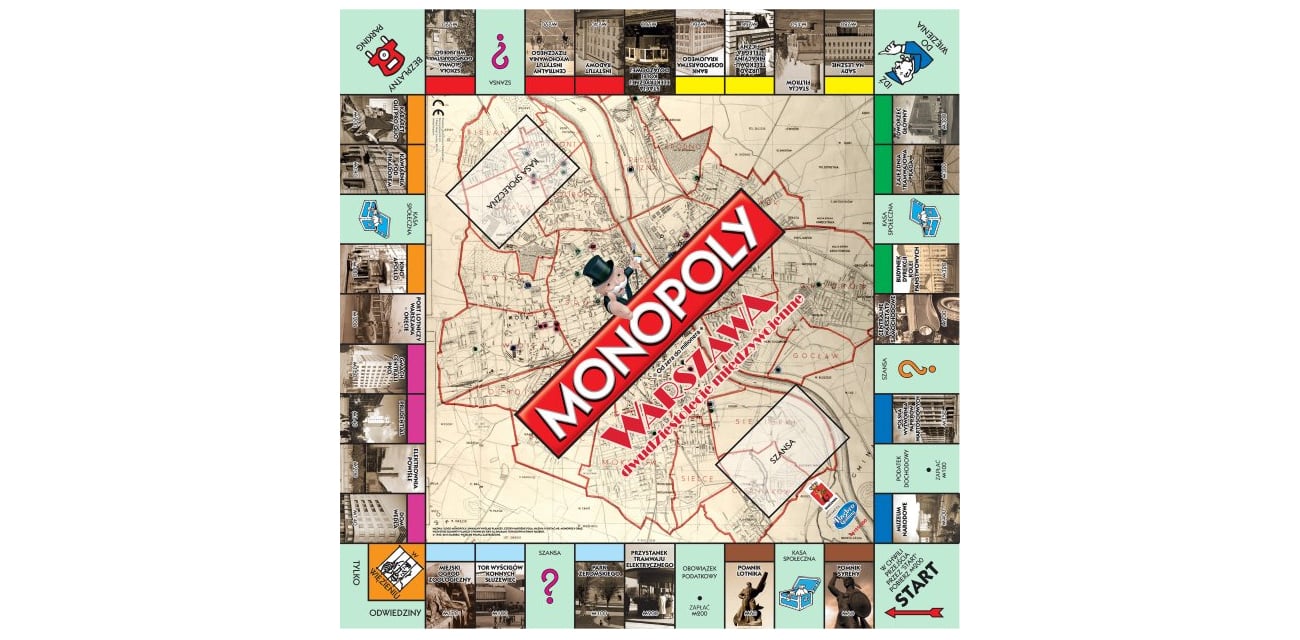 Winning Moves Monopoly Warszawa XXlecie - Gry planszowe i logiczne ...